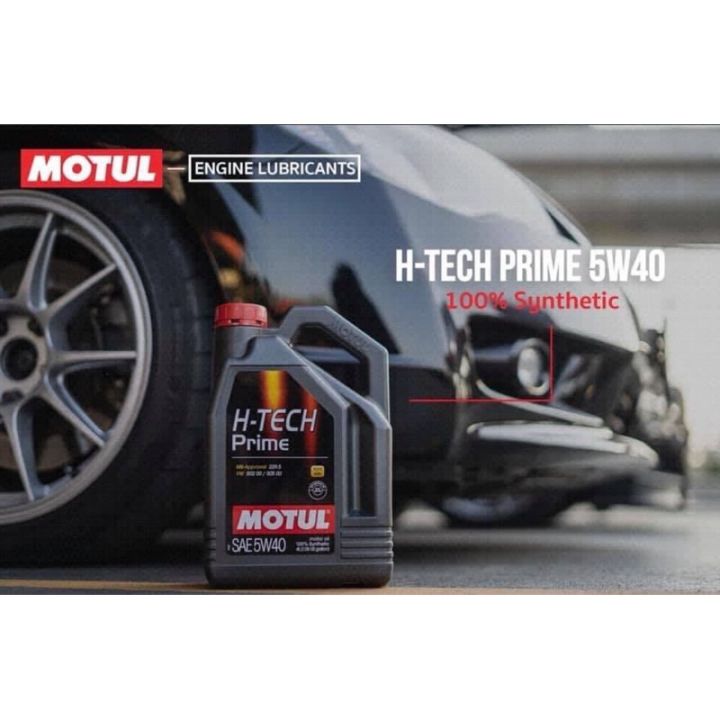 MOTUL H-TECH Prime 5W-40 Fully Synthetic Engine Oil (4 Liter) For ...