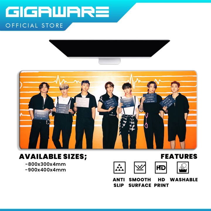 Gigaware BTS KPOP Korean Design Extended Mouse Pad Gaming Mousepad ...
