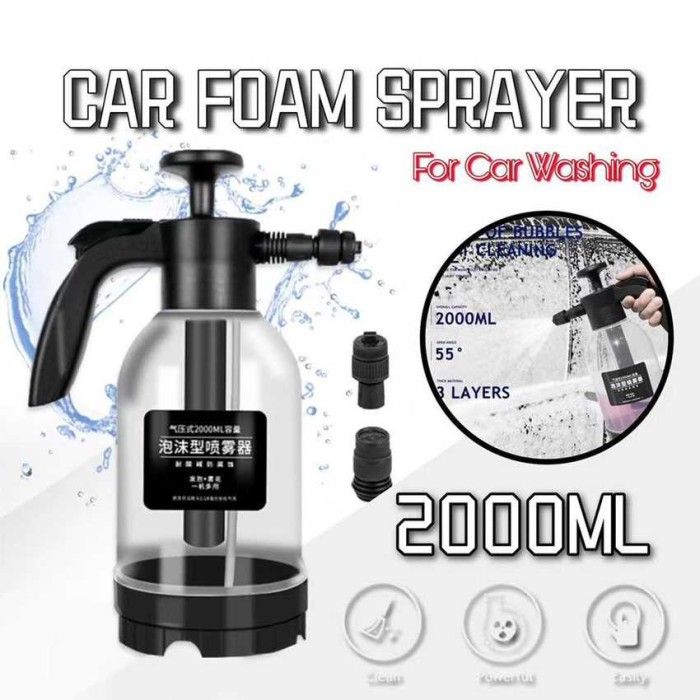 Hand Snow Foam Sprayer Alat Cuci Motor Mobil Tanaman Sabun Spray 2L ...