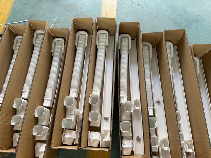 3"x2.5" - PVC Copper Pipe Cladding/Molding Set for Aircon Good for 1hp ...