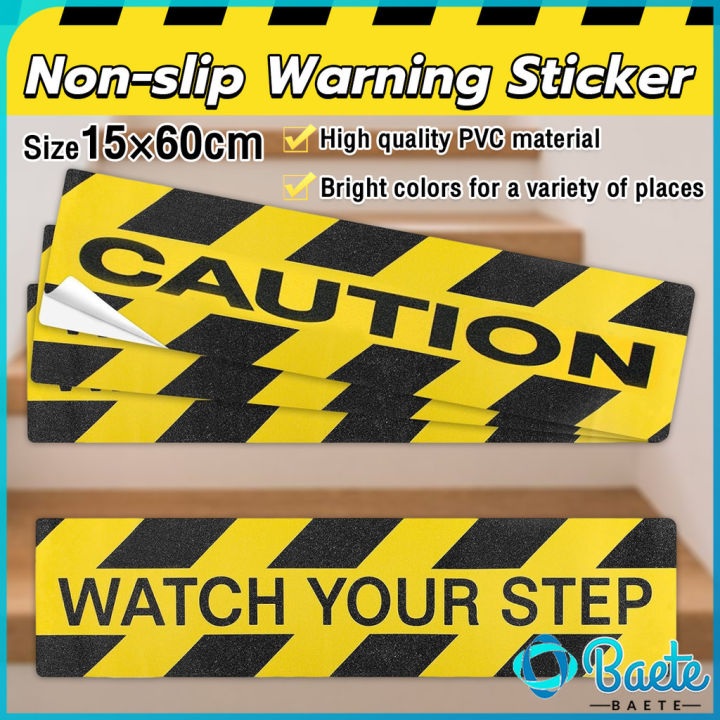 Watch Your Step / Caution Sign Grip Tape Non-slip Warning Stickers Non ...