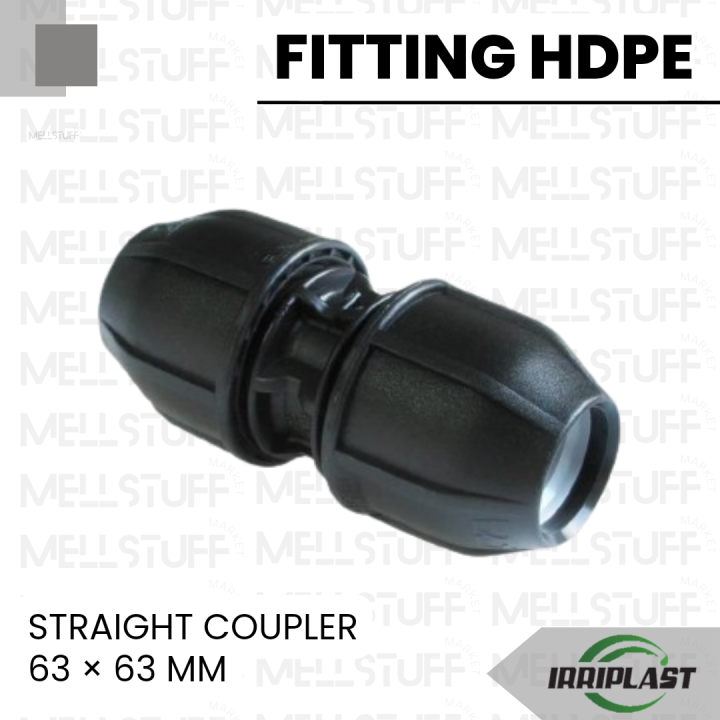 Fitting HDPE Straight Coupler Ukuran 63 x 63 MM (2" Inch) Sambungan ...