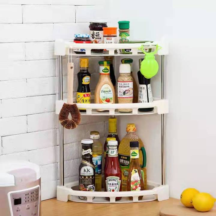 Double Victory NEW Kitchen Corner Rack for Plates and Condiments ...