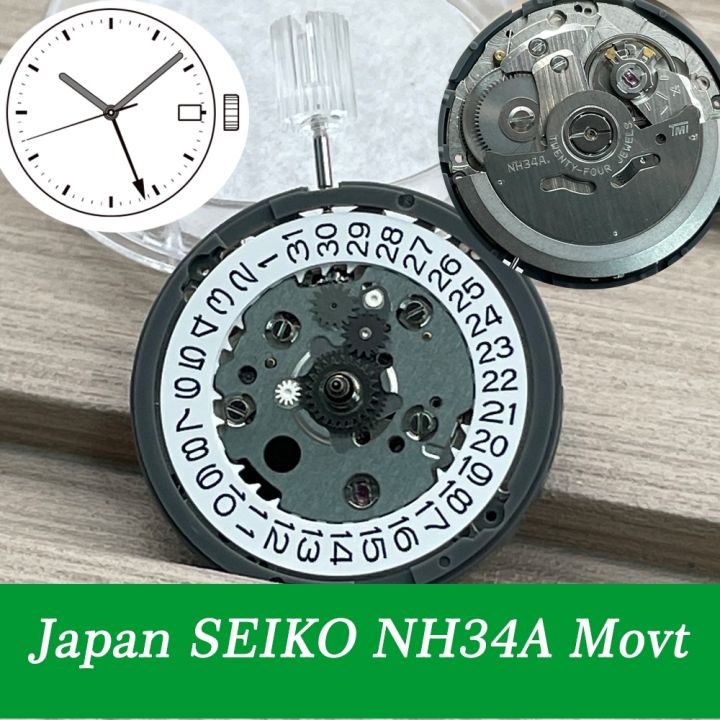 Abram8 SEIKO NH34 Movement Automatic Mechanism for Modify Day Date Movt ...
