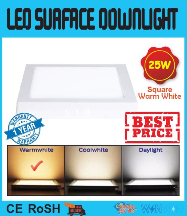 LED SURFACE DOWNLIGHT 18W / 25W LED SURFACE MOUNTED LIGHT LAMP ROUND ...