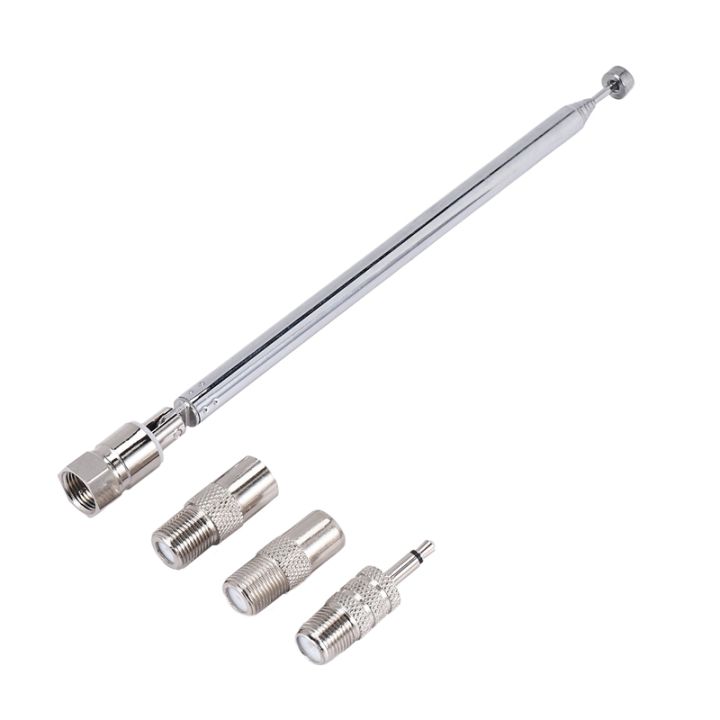 Rod Antenna 3.5mm Adapter FM Radio Antenna Replacement Telescopic Screw ...