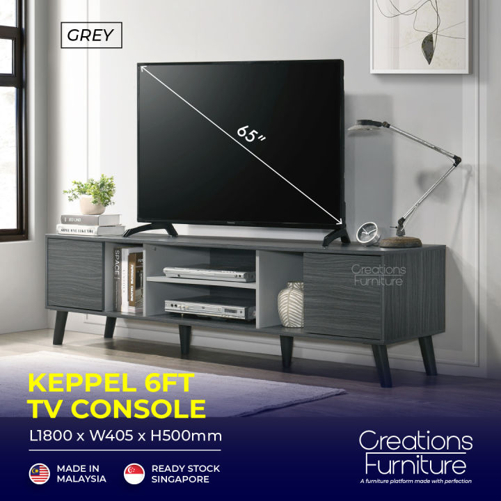 4ft 120cm Tv Cabinet with 2 door & Open Shelving Budget Quality Tv ...