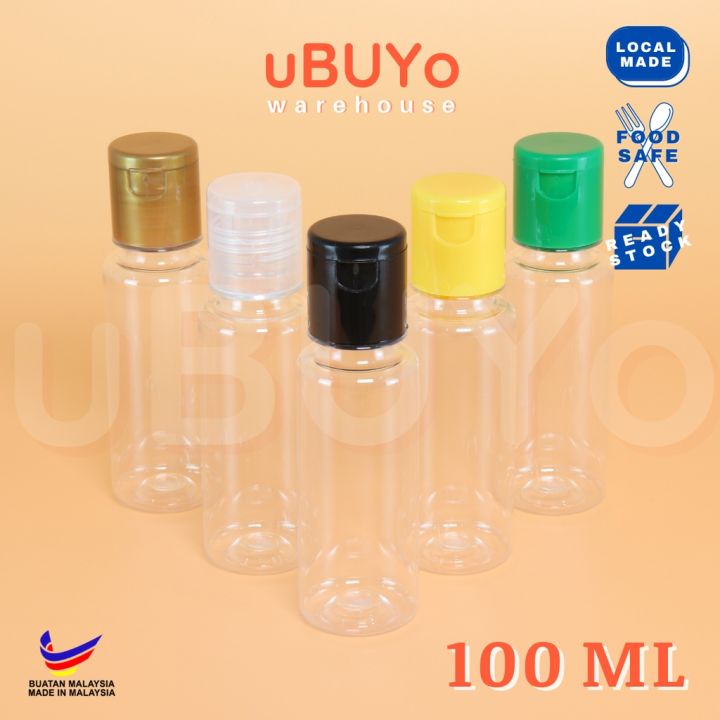 100ML EMPTY BOTTLE BOTOL KOSONG FLIP TOP PENUTUP FLIP READY STOCK | Lazada