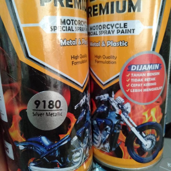 Pilok Pilox Cat Diton Premium Silver Metallic 9180 Tahan Bensin 400cc ...