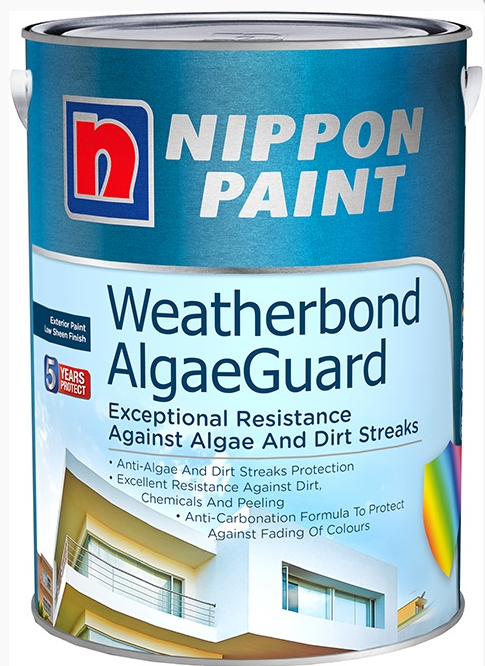 NIPPON PAINT WEATHERBOND ALGAE GUARD 5L / 20 L [2338 COLOURS] | Lazada ...