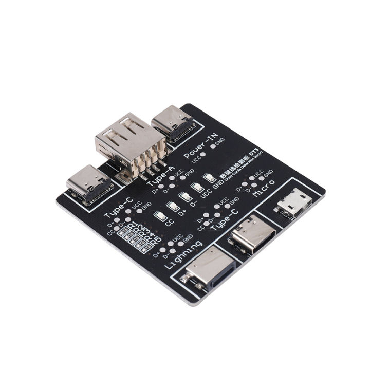Qape Dt3 Data Cable Detection Board Usb Cable Tester For Ios Android Type C Short Circuit On