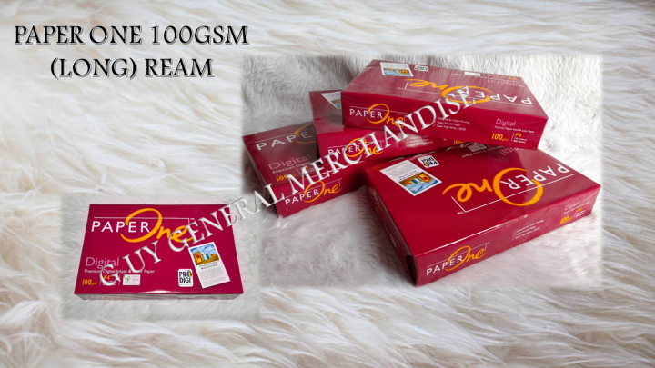 PAPER ONE 100gsm (LONG) PER REAM | Lazada PH