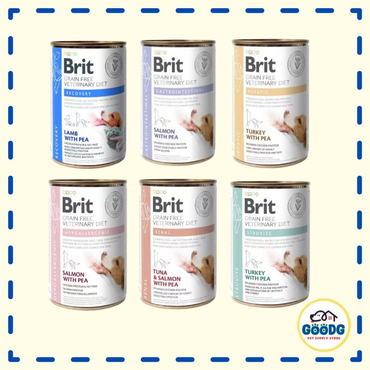 BRIT Veterinary Diet Wet Dog Food 400g - Recovery Renal Hypoallergenic ...