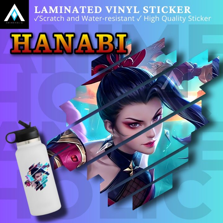 HANABI “TILES STICKER” MOBILE LEGENDS BANG BANG STICKERS MLBB LAMINATED ...