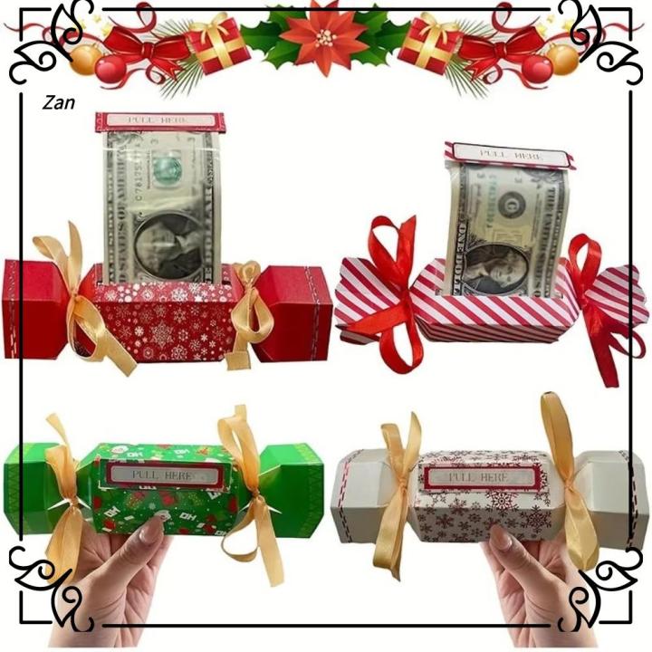 ZAN Transparent Envelops Christmas Money Box Paper Funny Money Gift Box ...