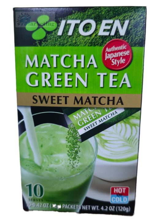 Authentic Japan Ito En Sweet Matcha Green Tea Powder Sticks 10 x 12g ...