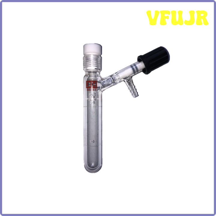 ขวด Schlenk ขวดเก็บตัวทำละลายวาล์วเครื่องดูดฝุ่นสูง Vfujvr หลอดขวด ...