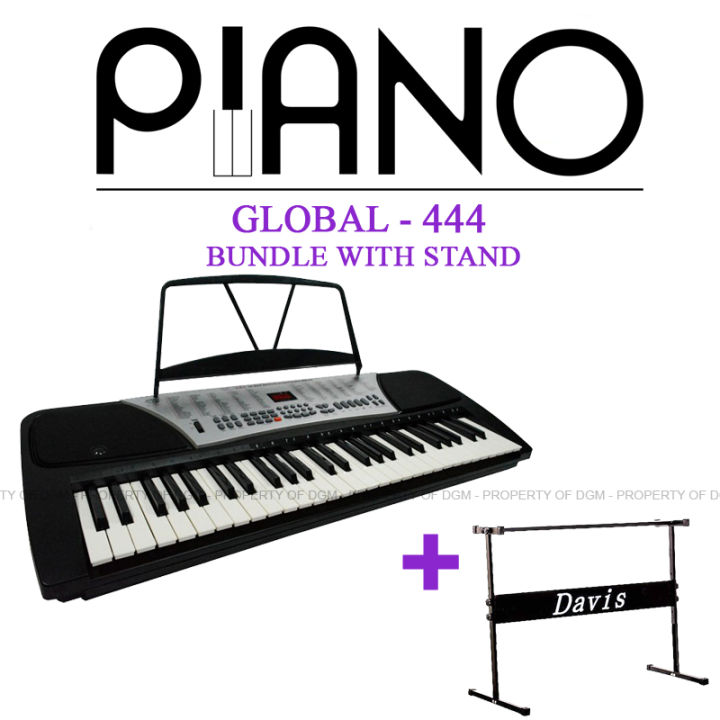 Global GL-444 (54 Keys) Electronic Keyboard with Piano Stand | Lazada PH