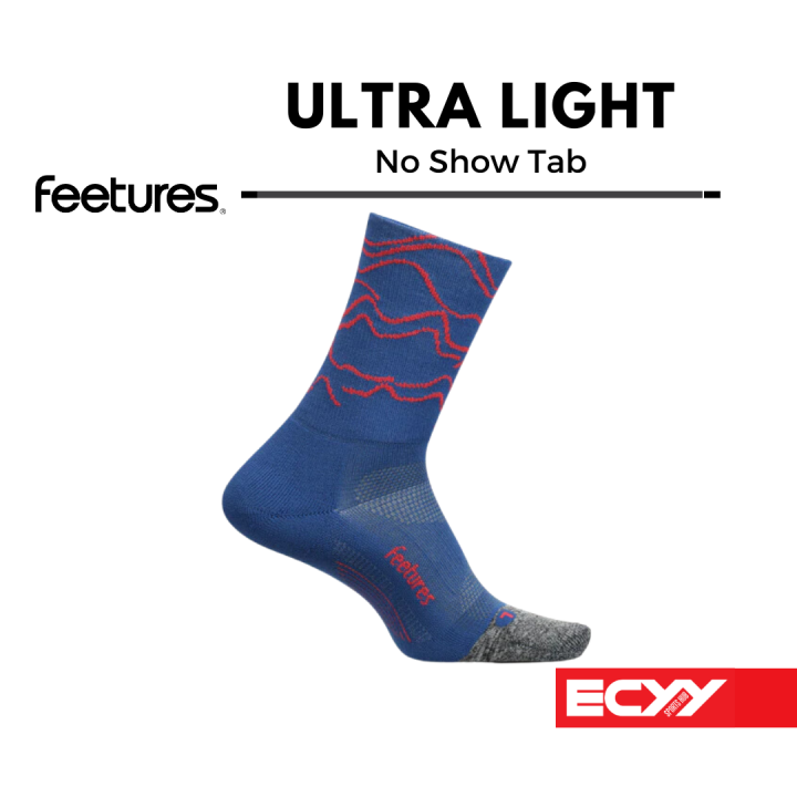 FEETURES Elite Ultra Light Mini Crew Rogue Blue Running Socks | Lazada PH