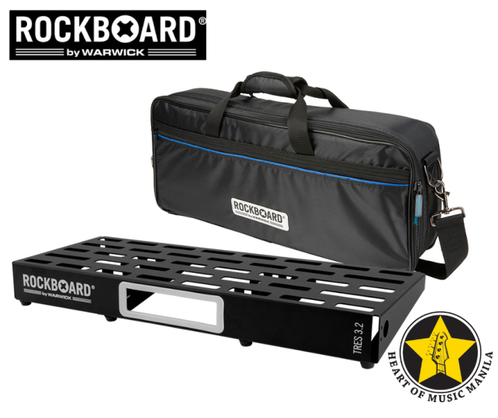 Warwick RockBoard TRES 3.2 Pedalboard with Gig Bag for 7-12 pedal ...
