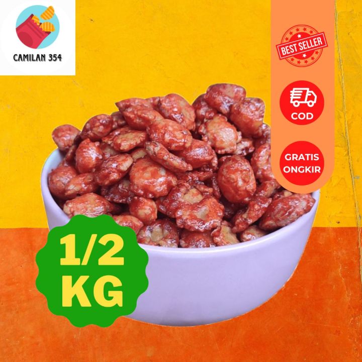 [500GRAM] Emping Melinjo Pedas - 1/2KG / Belinjo Blinjo Klethuk Kletuk ...