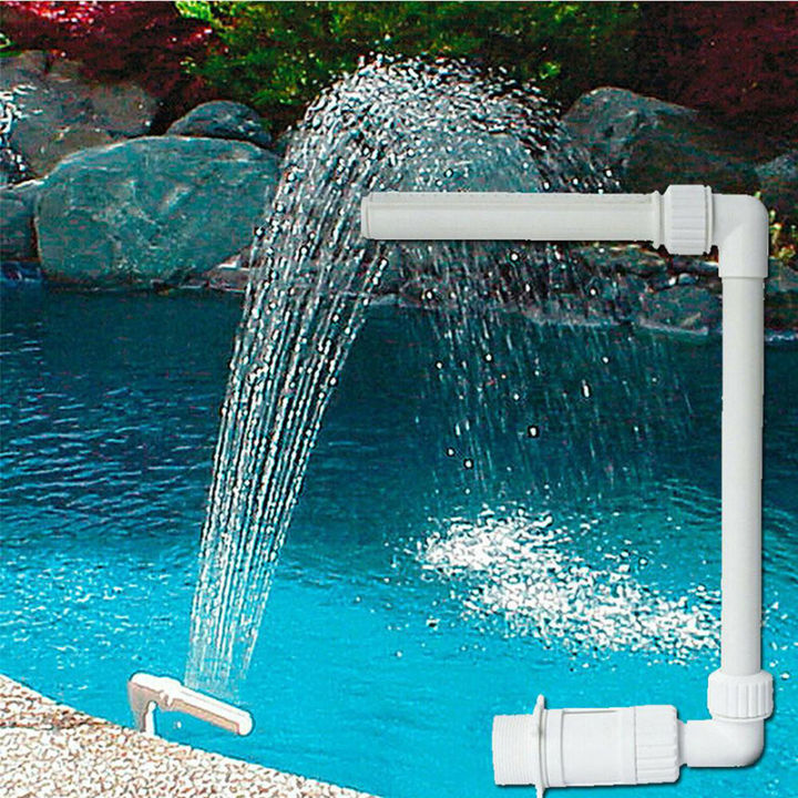 Adjustable Swimming Pool Waterfall Fountain Kit Fountain Water Spay ...