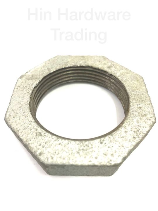 15mm (1/2") ~ 100mm (4") Galvanized Iron (GI) Pipe Fitting Lock Nut ...
