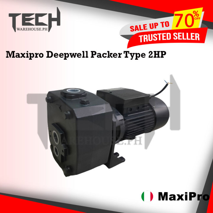 MAXIPRO Electric Deepwell Water Pump 2.0-HP with Adapter & Ejector ...