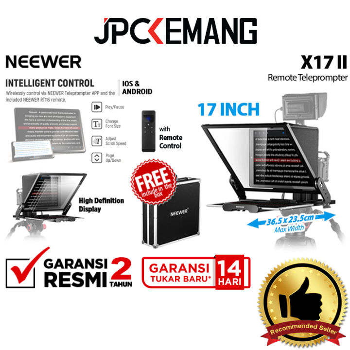 Neewer X17 II Portable Remote Teleprompter 17 Inch for Camera Neewer X ...