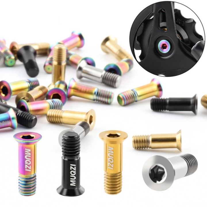 COPOTIYA 2PCS Hợp kim Titan Vít bánh xe đua Cùi đề phía sau Bu lông cố ...
