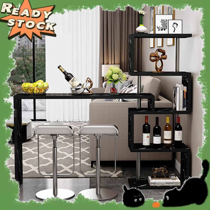 ️COD️ Modern MINI Bar table Rotating 360 Swivel Bar counter table ...