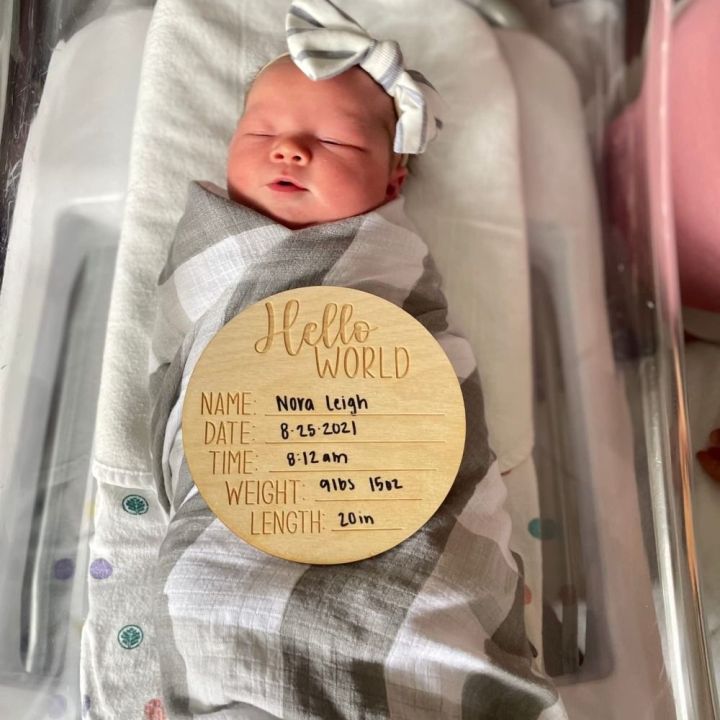 COLLOCATE DIAGONAL76AL9 15 cm Baby Announcement Sign Hello World Wooden ...