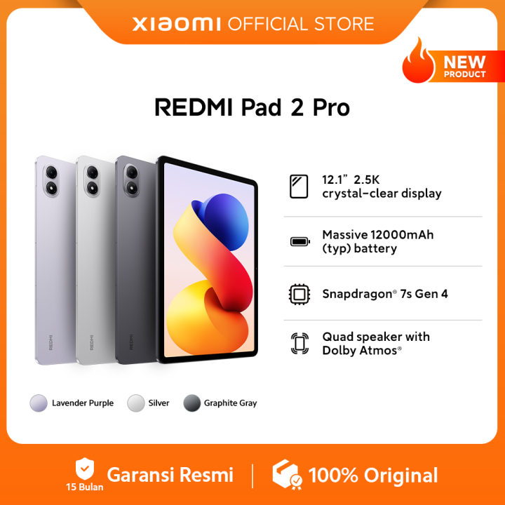 Redmi Pad 2 Pro | 12.1" 2.5K crystal-clear display | Massive 12000mAh ...