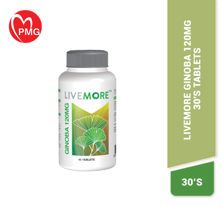[LIVEMORE] Ginoba 120mg 30's Tablets - improve blood circulation | Lazada