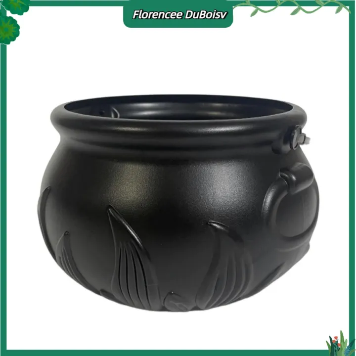 Sturdy Plastic Candy Container Large Plastic Cauldron for Halloween ...