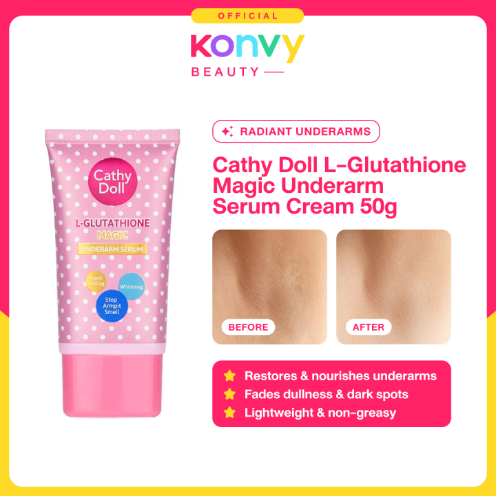 Cathy Doll L-Glutathione Magic Underarm Serum Cream 50g (Non-greasy, lightweight and ...