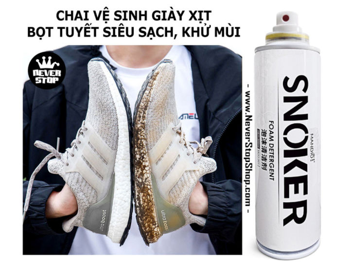👟 CHAI XỊT VỆ SINH GIÀY DÉP DẠNG BỌT KÈM NẮP BÀN CHẢI – THƯƠNG HIỆU ...