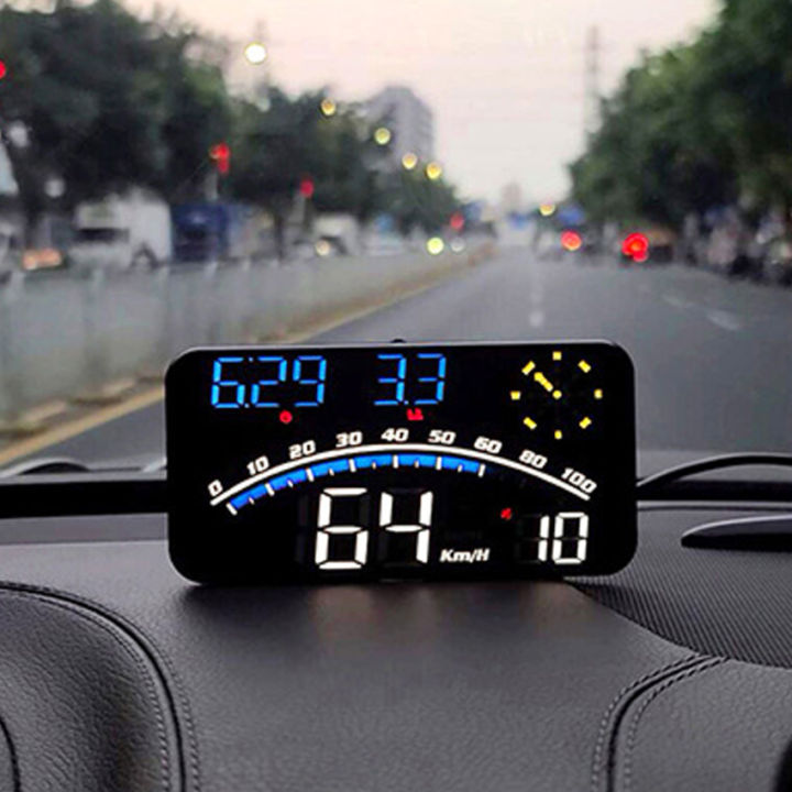 🔥พร้อมส่งจากไทย🔥 อุปกรณ์วัดความเร็วรถยนต์ มอไซค์ จีพีเอส Auto HUD ...
