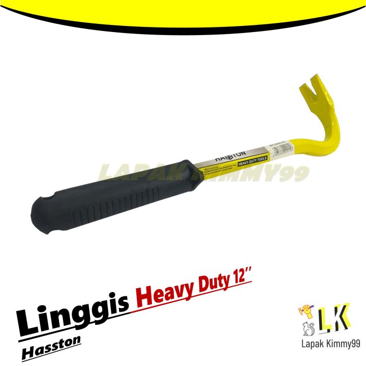 HASSTON LINGGIS 12" HEAVY DUTY GAGANG KARET ALAT CABUT CONGKEL PAKU ...