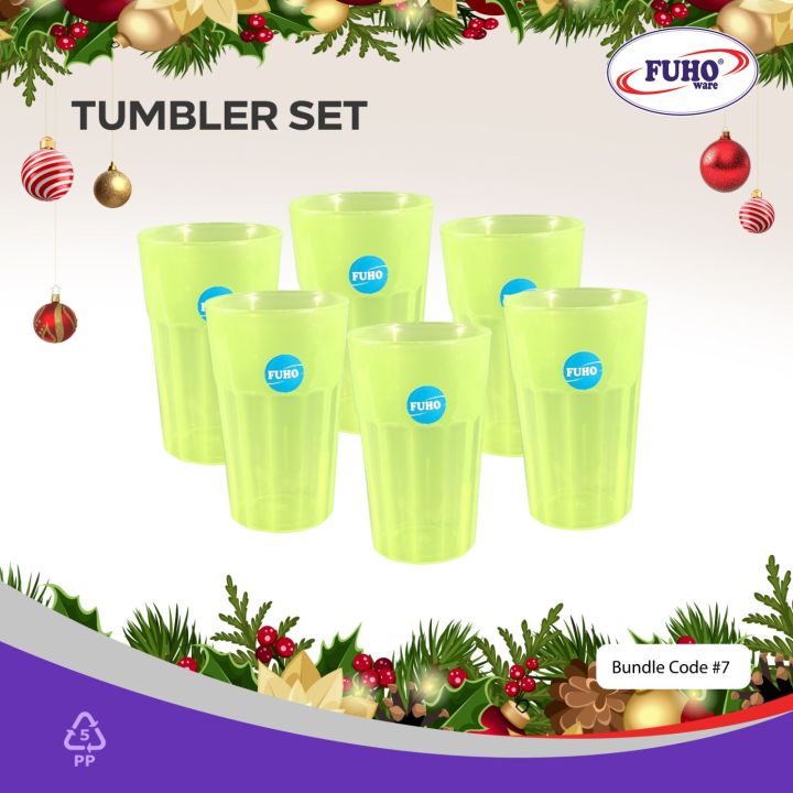 FUHO Tumbler Set Bundle #7 (6 pieces 400ml Tumbler) Perfect for Gift ...
