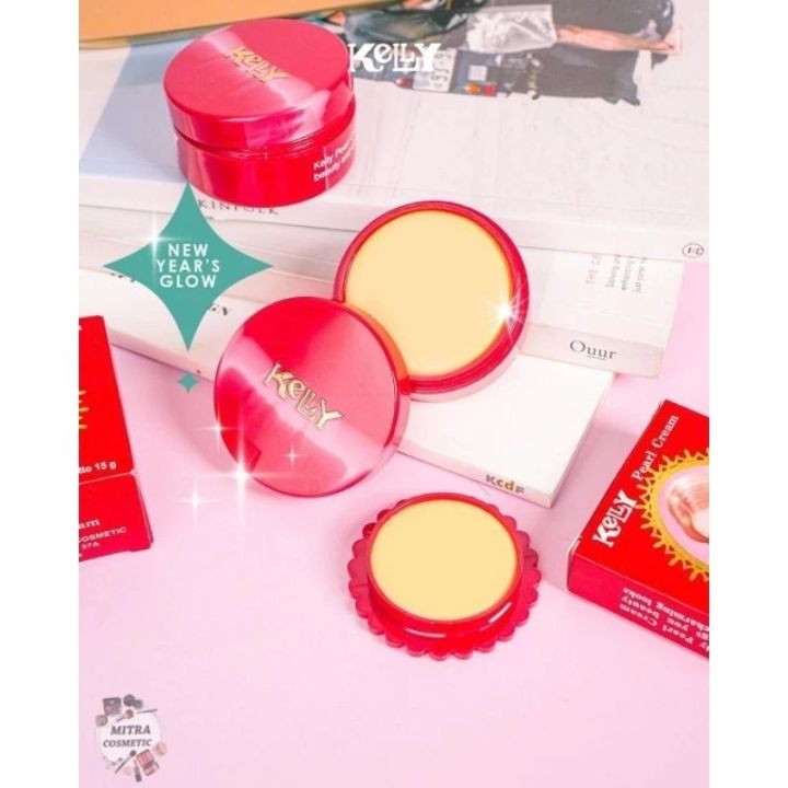 KELLY Pearl Cream 15gr - 5gr || Krim Wajah || Foundation | Lazada Indonesia