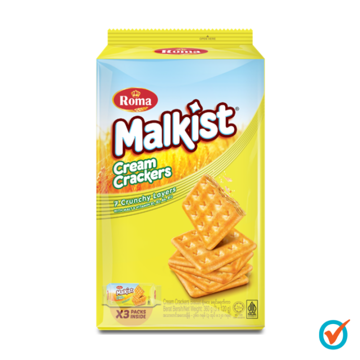 Roma Biscuit 3s x 120g - Cream Crackers | Lazada
