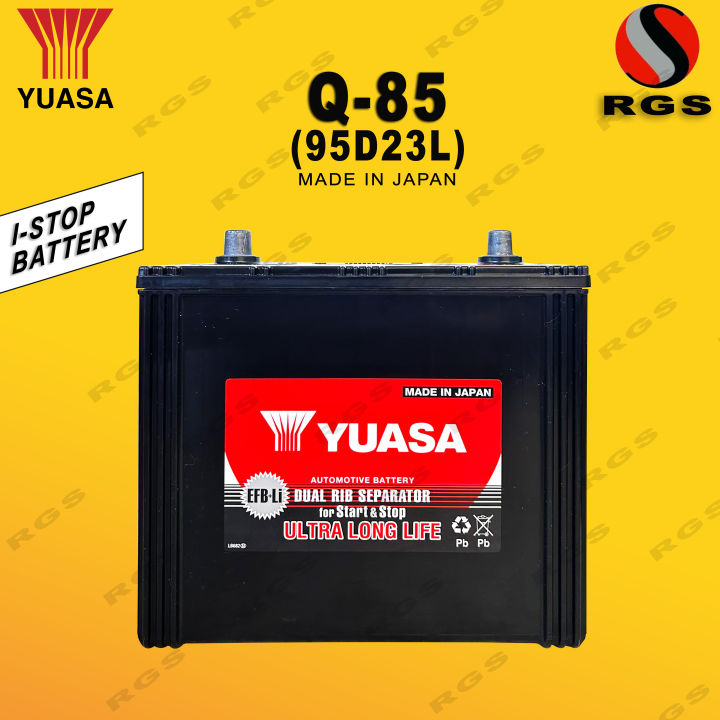Yuasa EPIY-Q-85 / 95D23L (Q85/Q-85) Automotive Battery, istop battery ...
