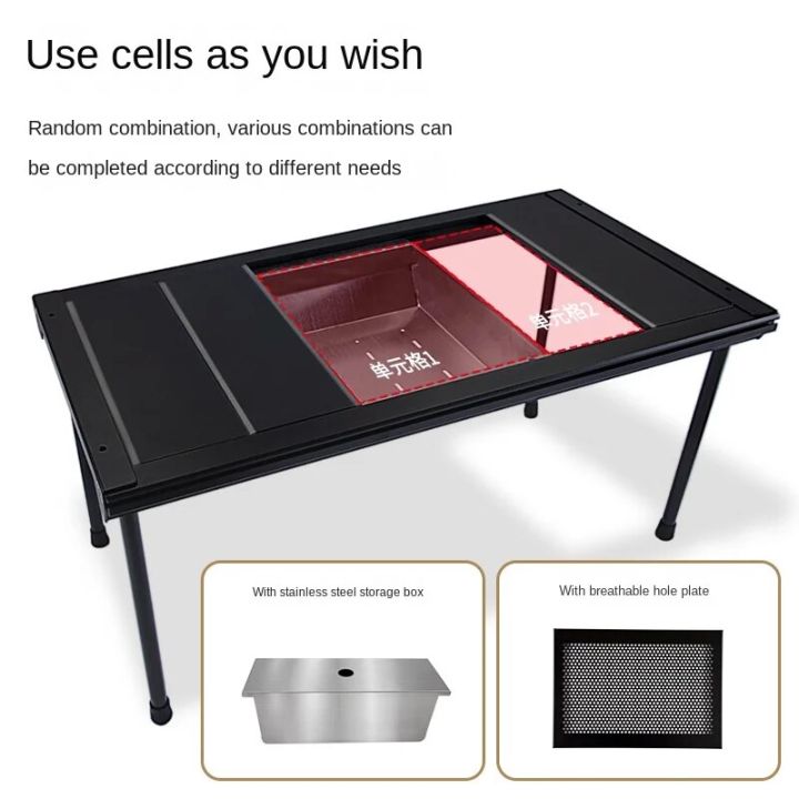 IGT free combination table outdoor folding table hole table with hook ...