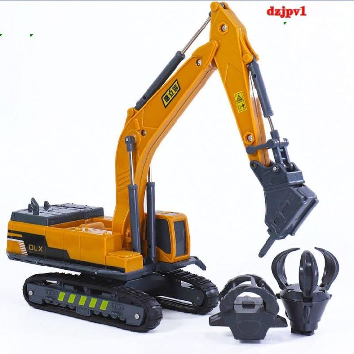 Delixin children's engineering vehicle model excavator toy breaker ...