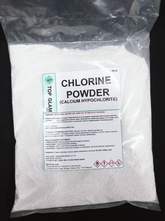 Chlorine Powder Garnules / Calcium Hypochlorite 1kg | Lazada PH