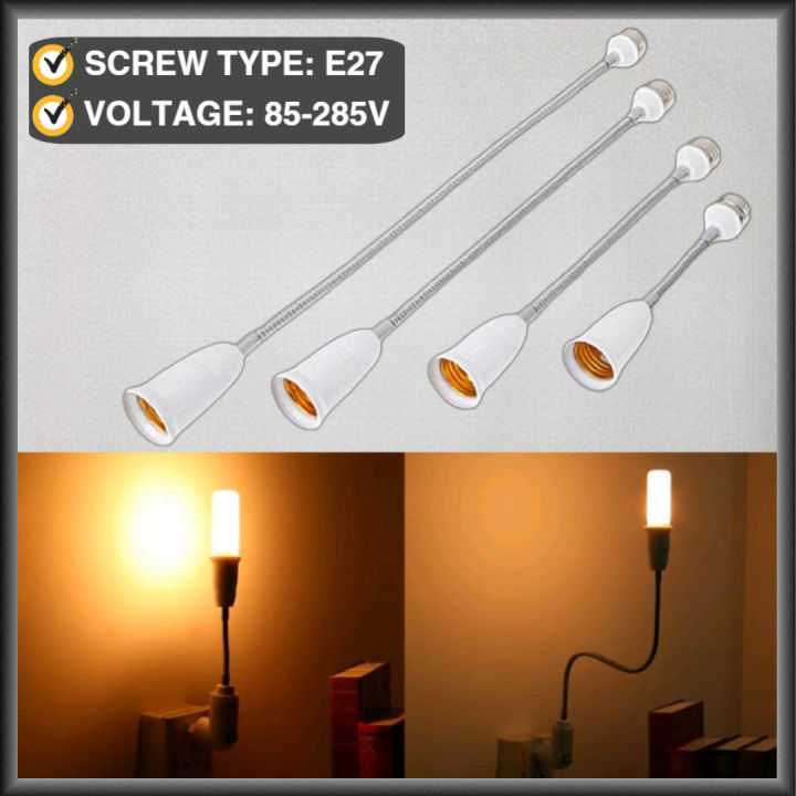 E27 Socket Holder Lamp Holder Flexible Extension Holder Bulb Holder E27