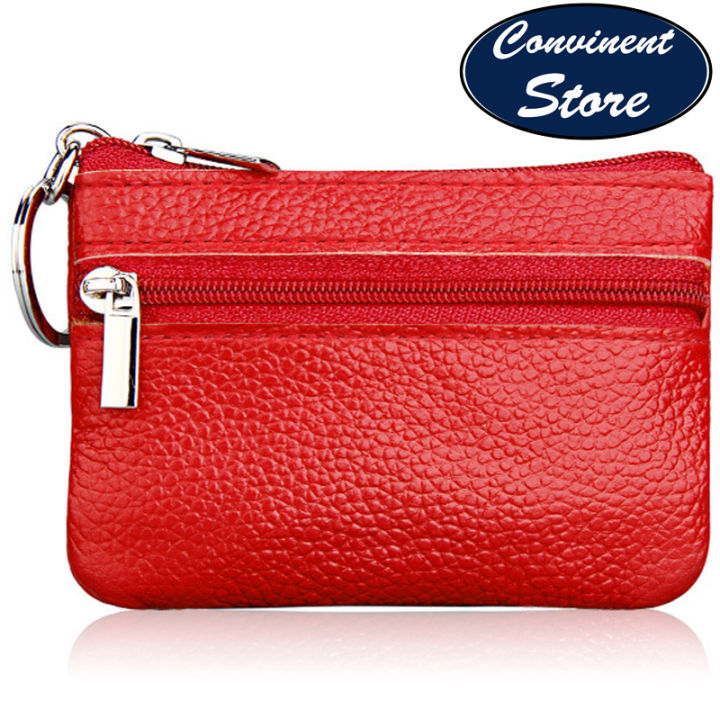 Genuine Leather Coin Purse Change Purse With Zipper,Soft Leather Coin ...