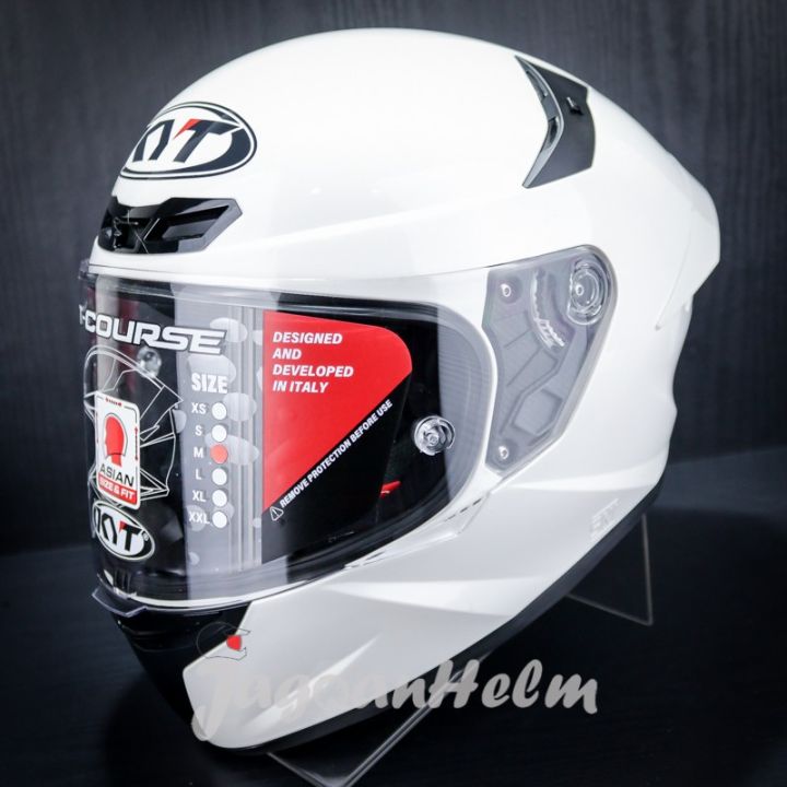 KYT HELM TT COURSE SOLID | WHITE | TTCOURSE | Lazada Indonesia