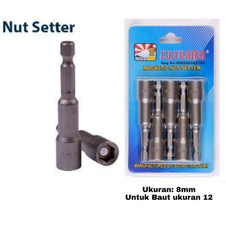 Mata Baut Roofing Fujiyama 8x65mm Kunci Sock Hex Magnet Drilling Nut ...